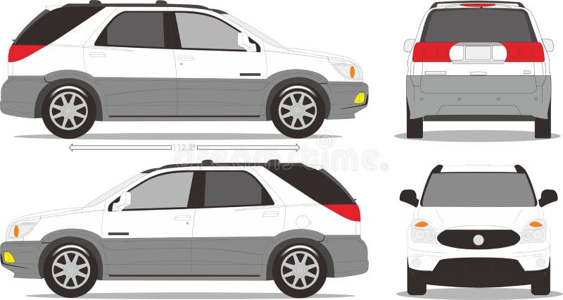 Car dimension style stock vector. Illustration of vector - 91574705