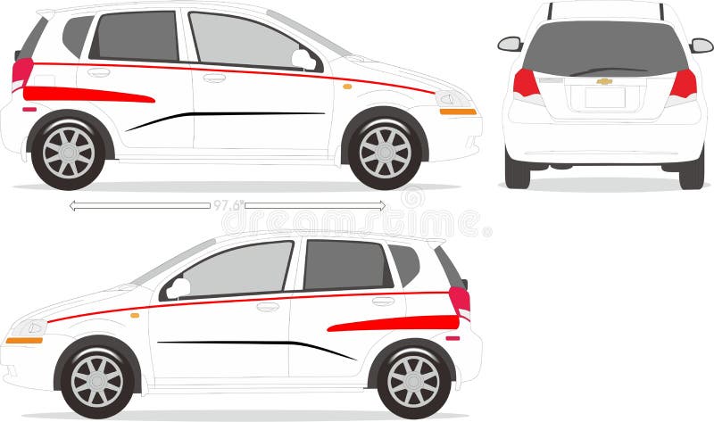 Car dimension style stock vector. Illustration of element - 91574448