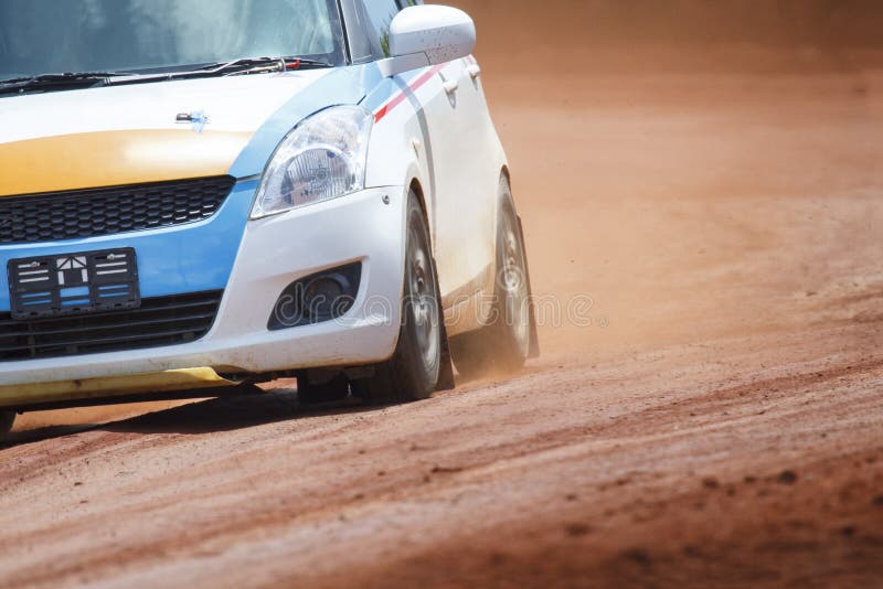 Car on dirt road stock image. Image of speed, fast, countryside - 59172821