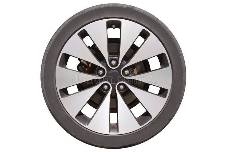 Car Disc for the Wheels Isolated on White Background Stock Image ...