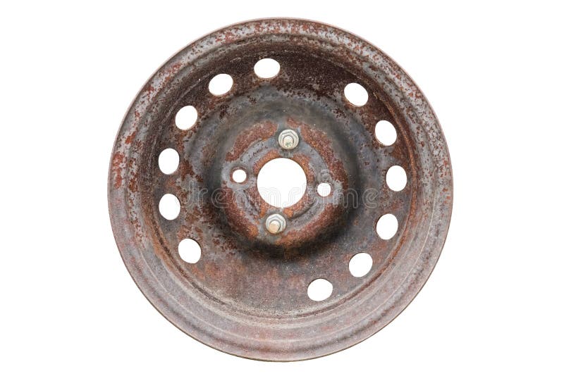 Car Disc for the Wheels Isolated on White Background Stock Image ...