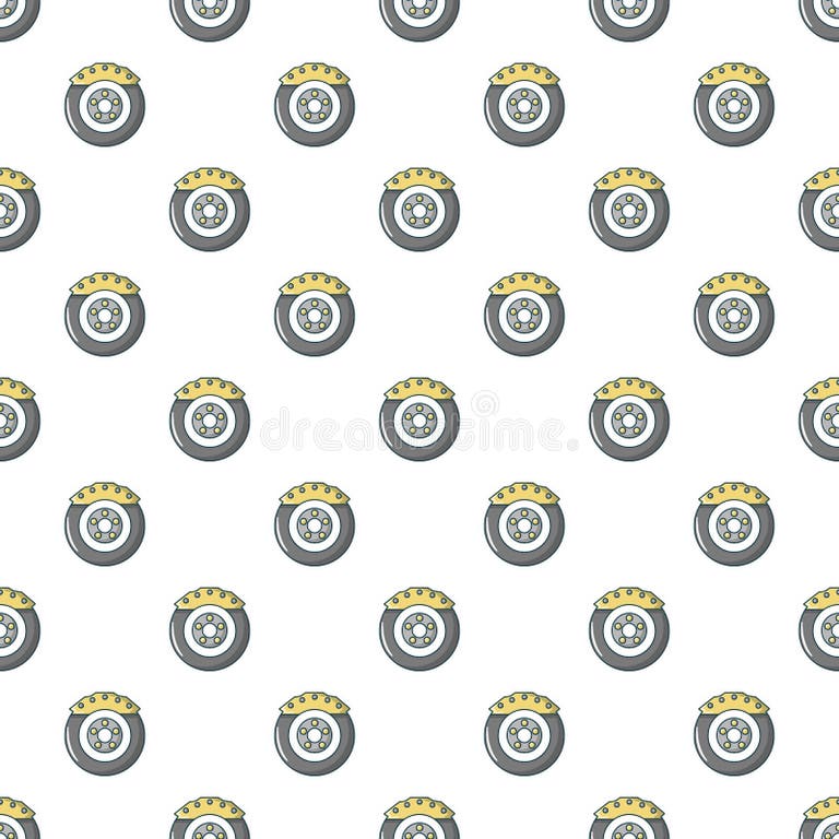 Car Disk Brake Pattern Seamless Stock Vector - Illustration of bolt ...