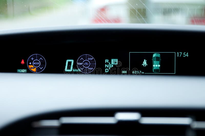 Car Display stock photo. Image of toyota, icon, electronic - 26942698