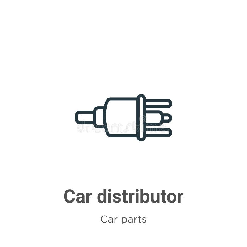 Car Distributor Isolated Icon. Simple Element Illustration From Car ...