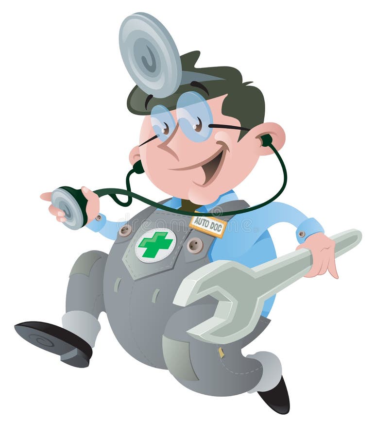 Car Doctor stock vector. Illustration of vector, maintenance - 28969282