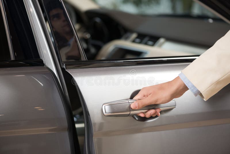 Car door handle stock photo. Image of hand, sales, opening - 46663464