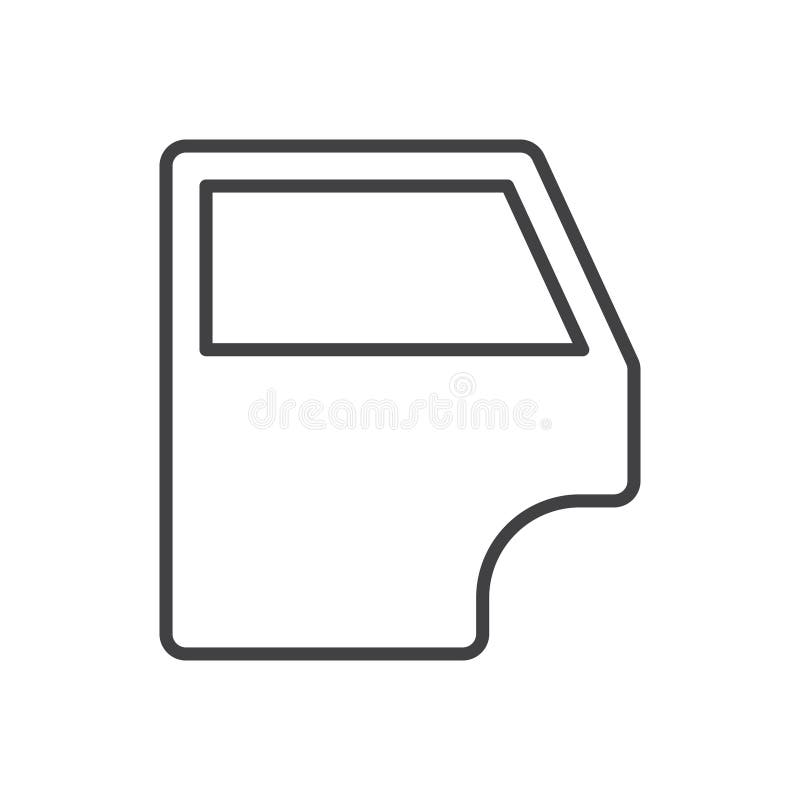 Car Door Icon stock vector. Illustration of icon, vector - 393157829