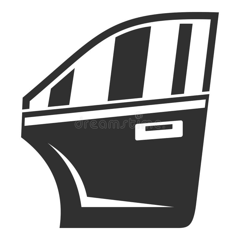 Car Door Icon, Simple Style Stock Vector - Illustration of symbol ...