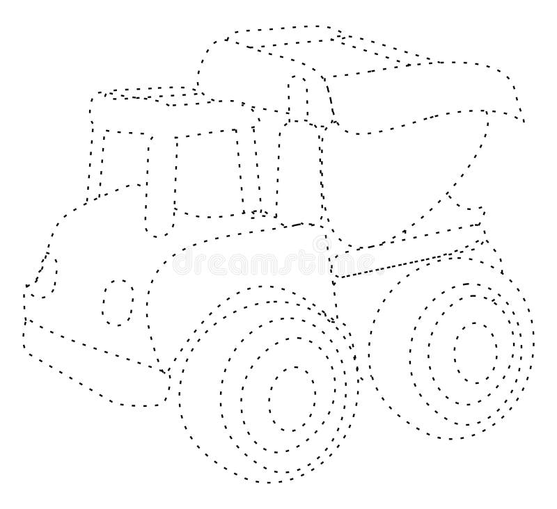 Car dotted line stock illustration. Illustration of learn - 219753159