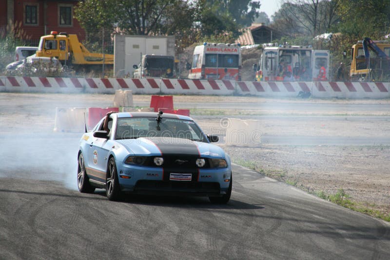 Car drifting editorial stock photo. Image of skid, extreme - 45550593