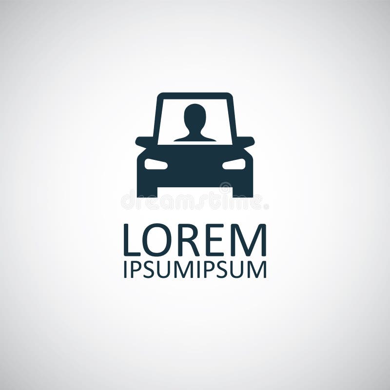 Car driver icon. stock vector. Illustration of white - 157300504