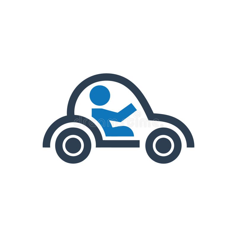 Car Driver Icon stock illustration. Illustration of driver - 373775041