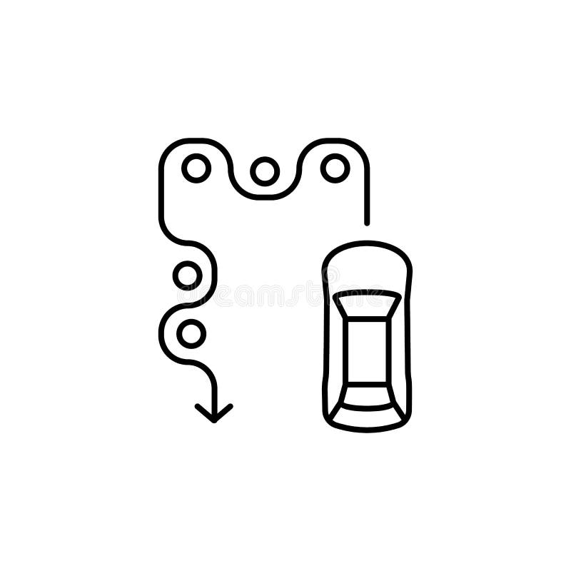 Car, Driver, Learning, Obstacles Icon. Simple Line, Outline Vector ...