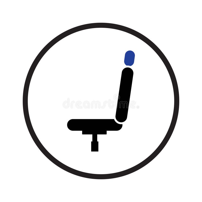 Car driver seat icon stock vector. Illustration of chair - 257197165