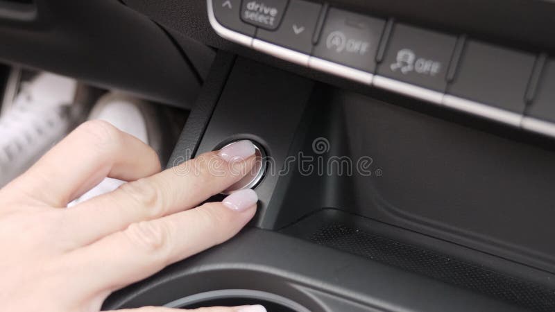 Car Driver Starting the Engine Stock Video - Video of board, female ...