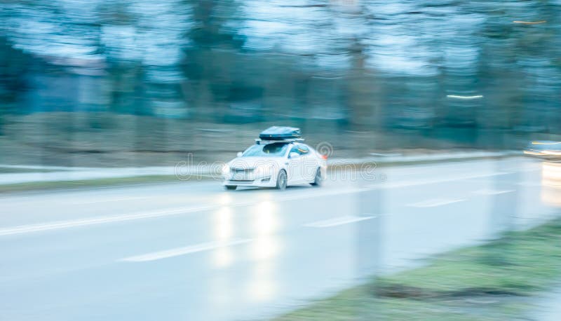 Car driving fast stock photo. Image of vehicle, forward - 86433276
