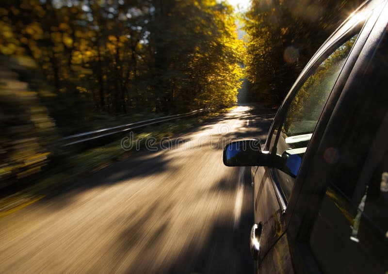 Car driving fast stock photo. Image of cars, scenery - 61527582