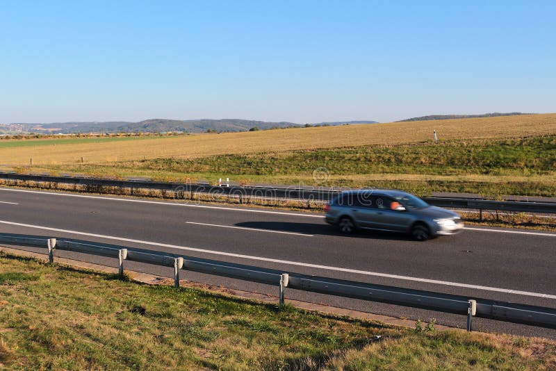 Car driving on highway stock photo. Image of europe, personal - 61143884