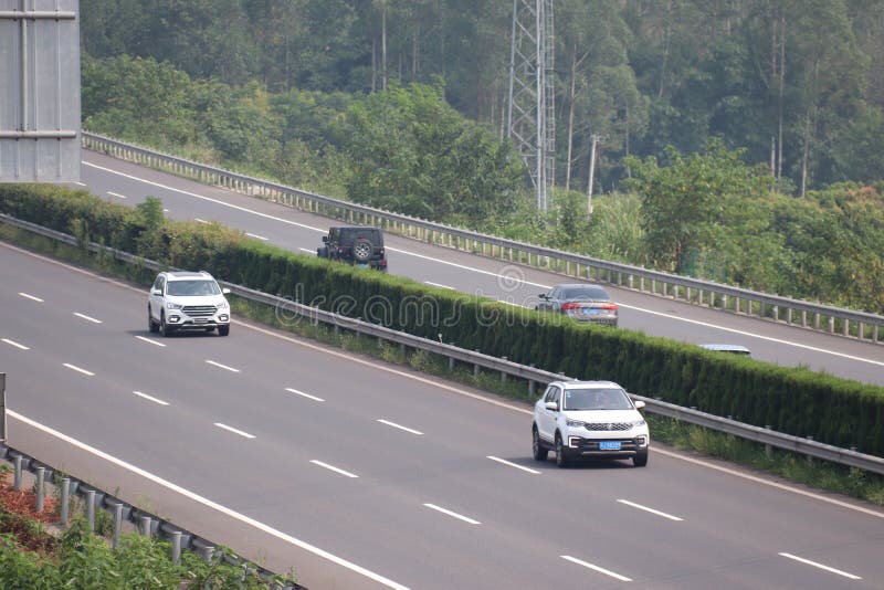 Car a Car that is Driving on a Highway Editorial Image - Image of ...