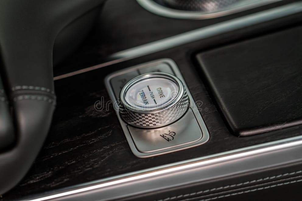 Car driving mode switch. stock photo. Image of detail - 266802524