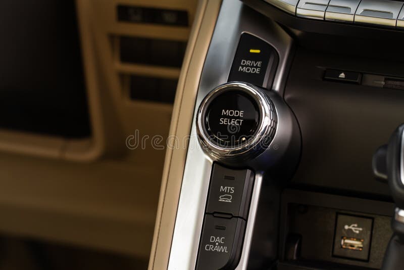 Car driving mode switch. stock image. Image of energy - 267549403