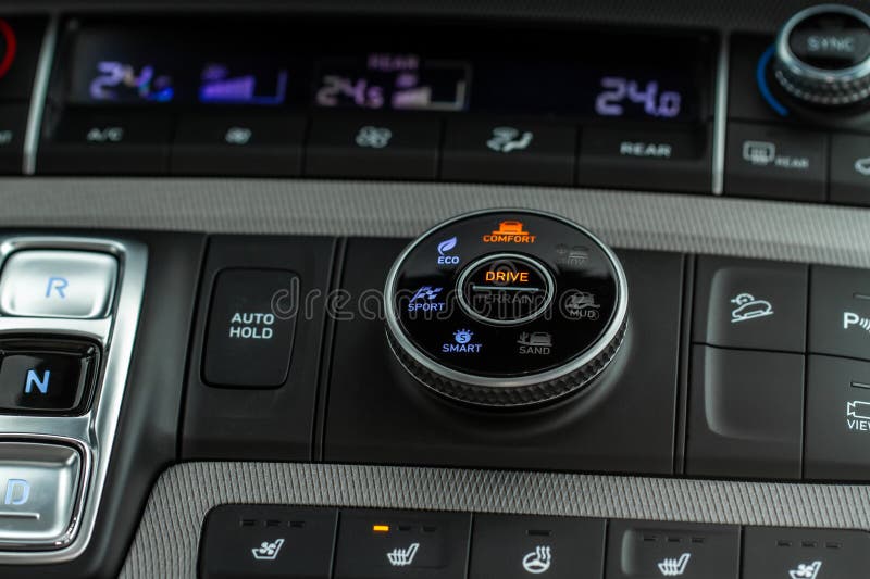 Car driving mode switch. stock photo. Image of automatic - 269988920