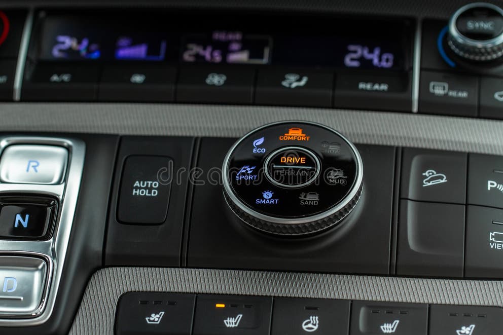 Car driving mode switch. stock photo. Image of automatic - 269988920