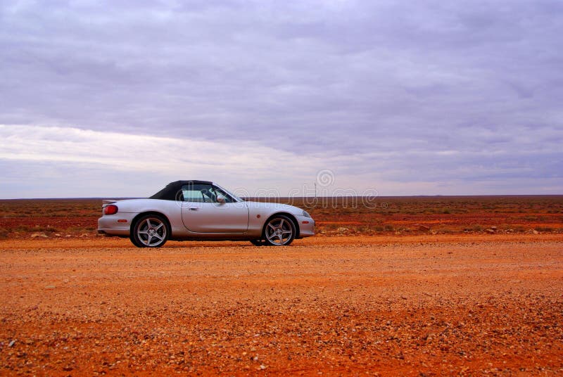 Car driving over desert stock image. Image of scenic, wilderness - 6346319