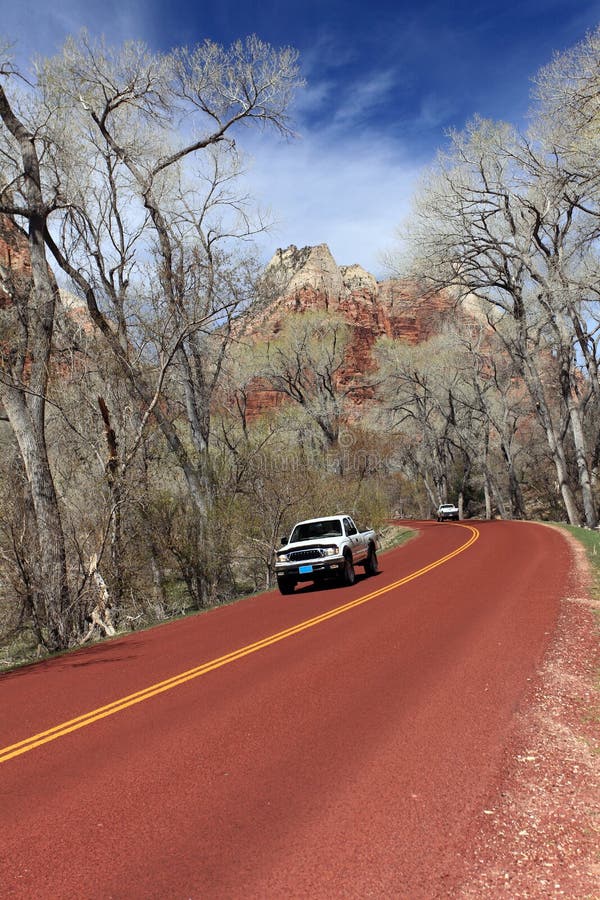 Car driving on road stock image. Image of destination - 14596947