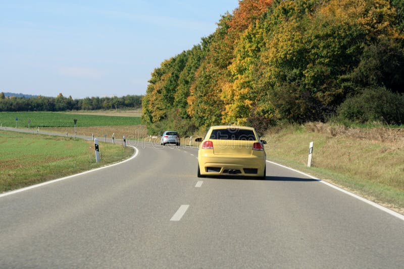 Car driving on the road stock image. Image of landscape - 23388601