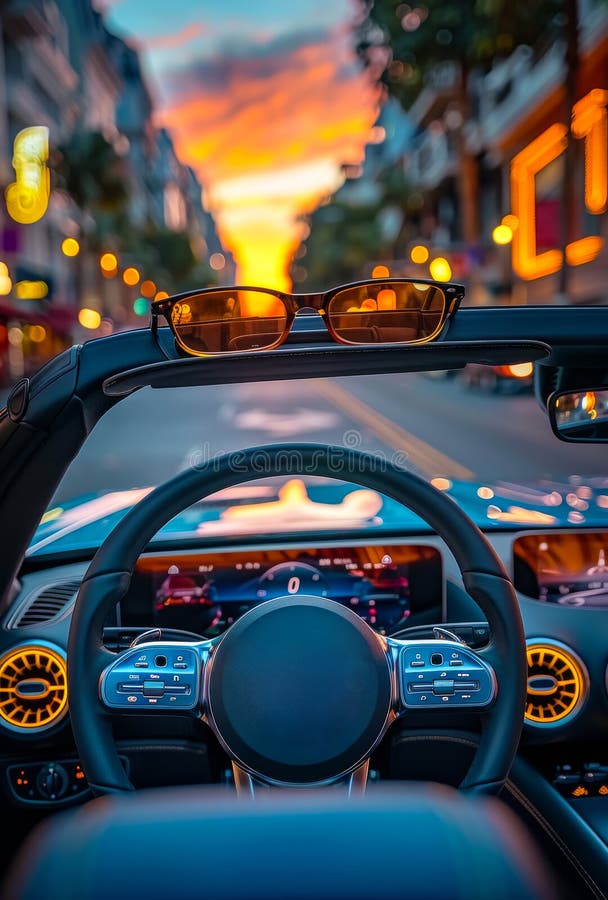 Car Driving on the Road at Night Stock Image - Image of speed, trip ...
