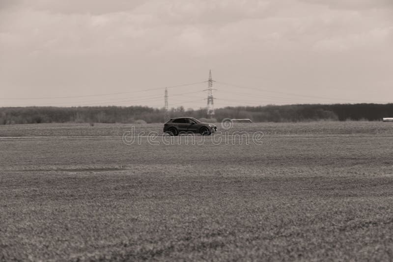 Car driving in the wild stock image. Image of agriculture - 118769617