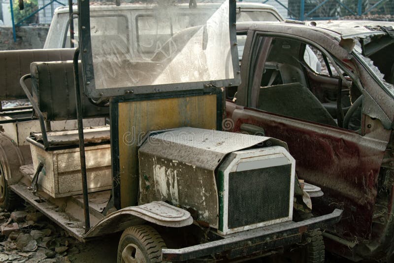 Car dump stock image. Image of machine, burn, abandoned - 153575885