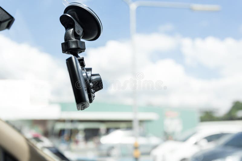 Car DVR Front Camera Car Recorder on White Background Stock Photo ...