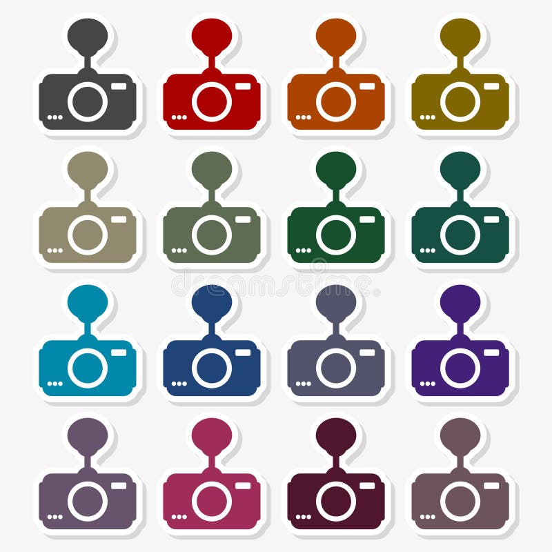 Car dvr simple icon stock vector. Illustration of button - 155641941