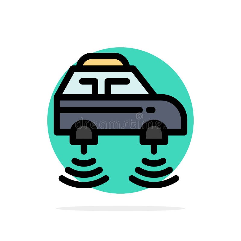 Car, Electric, Network, Smart, Wifi Abstract Circle Background Flat ...