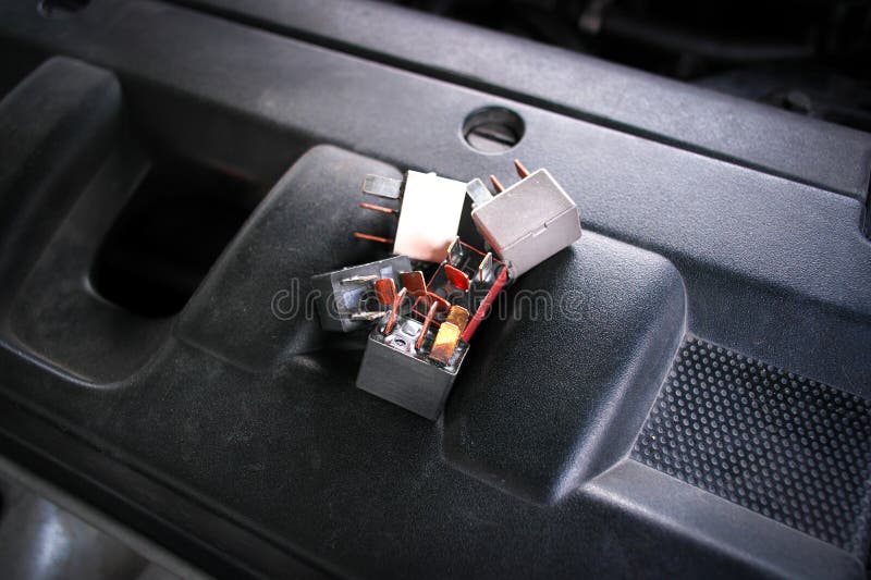 Car Electromagnetic Relay Switch Stock Photo - Image of transportation ...