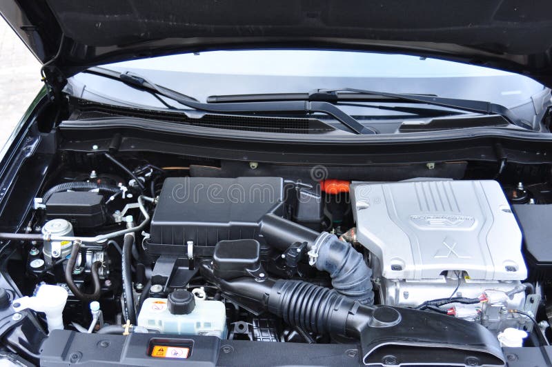 Car element engine opened editorial image. Image of camera - 162857185