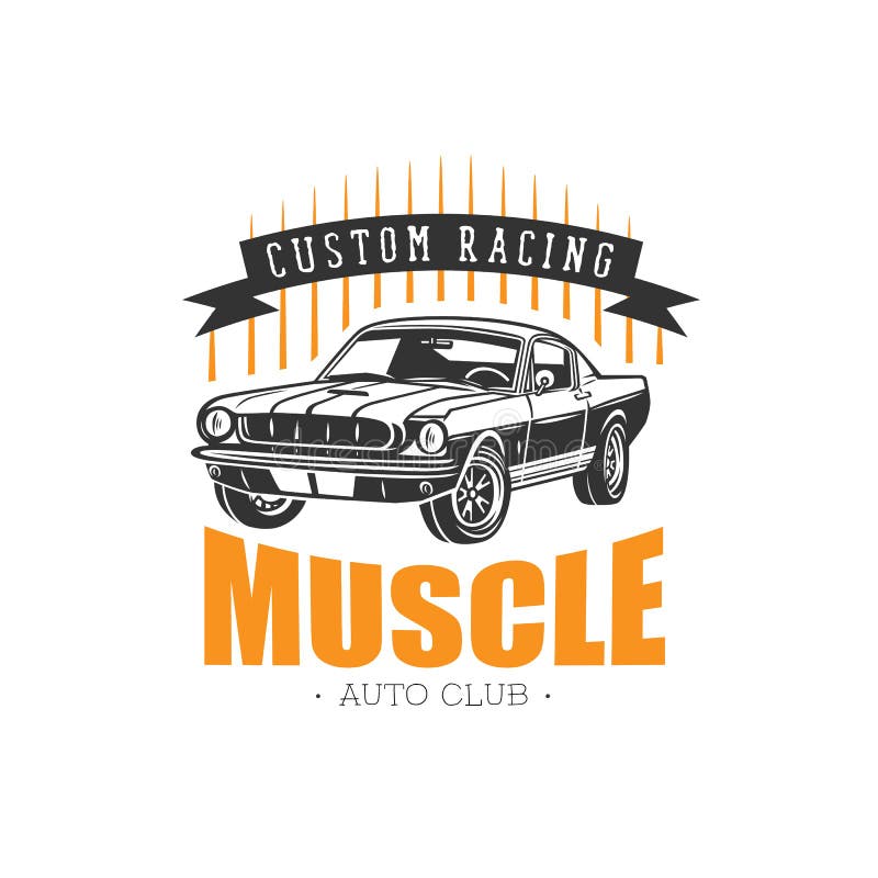 Car emblem. Custom racing stock vector. Illustration of legendary ...