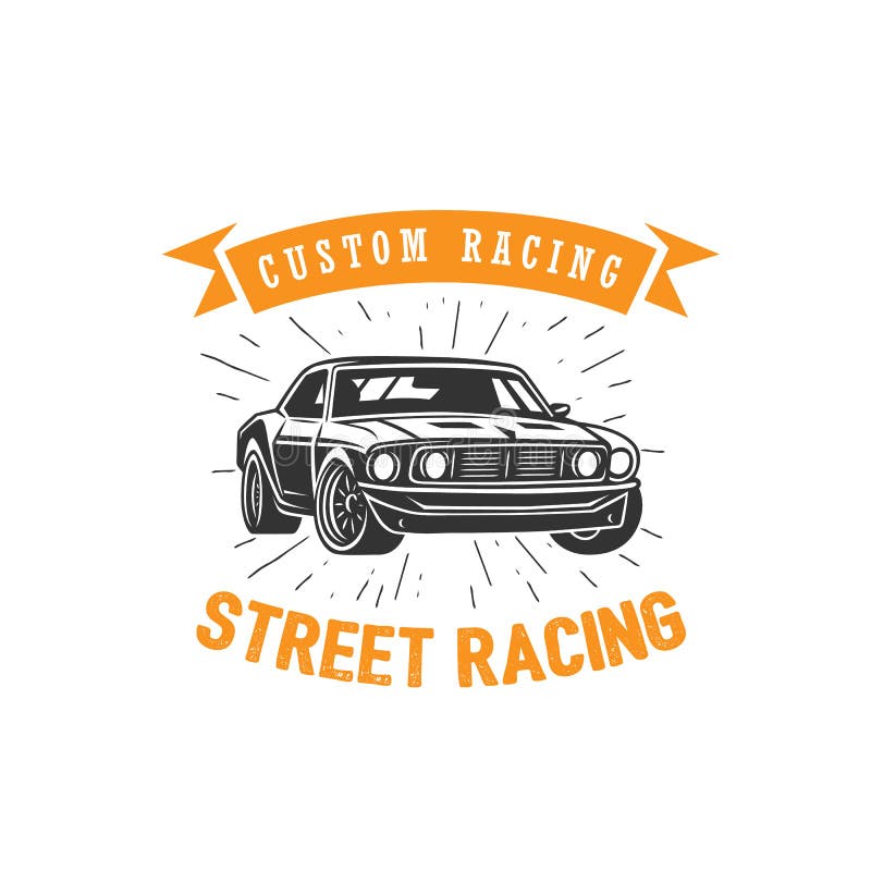 Car emblem. Street racing stock vector. Illustration of custom - 246417010