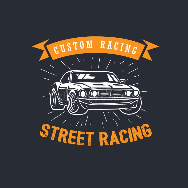 Car emblem. Street racing stock vector. Illustration of concept - 246417242
