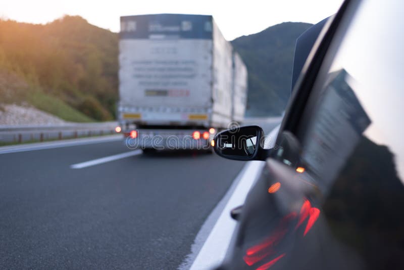 Car Emergency or Breakdown on Highway Road, Waiting for Help, Car ...