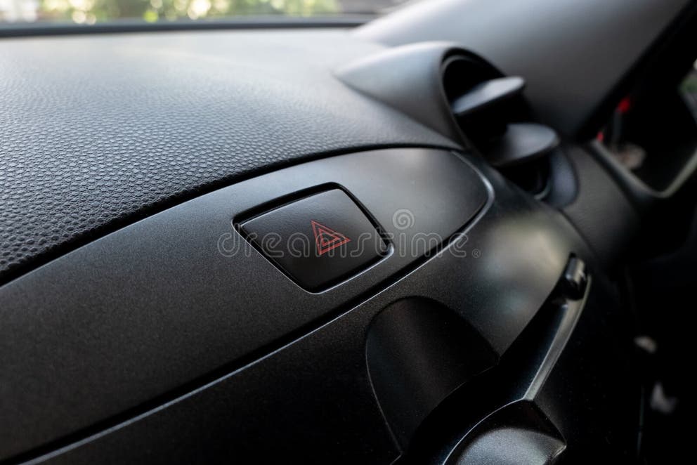 Car Emergency Button in Driver Place. Stock Image - Image of control ...