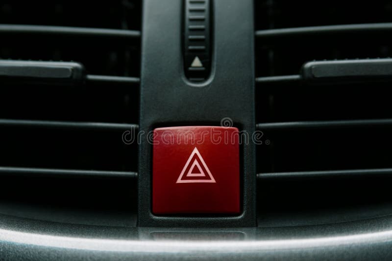 Car Emergency Button Inside the Salon Stock Image - Image of alert ...
