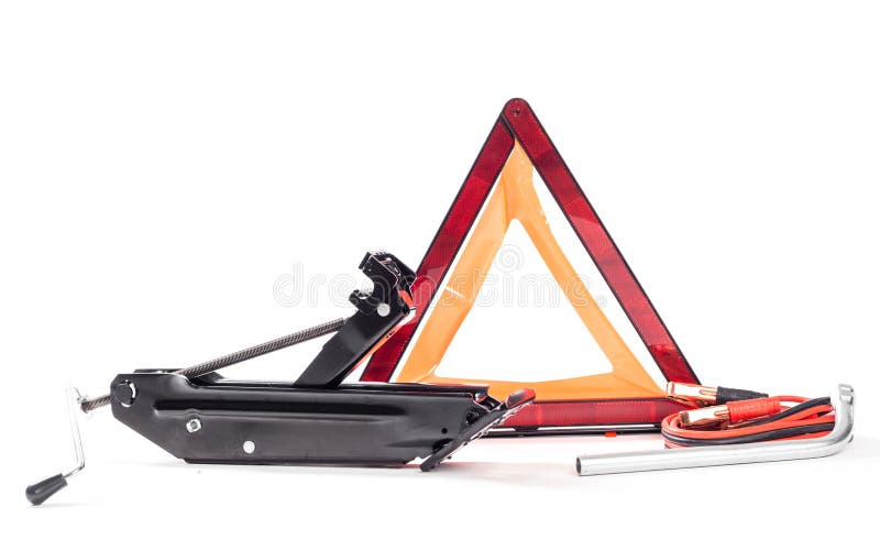 Emergency kit for car stock photo. Image of flashlight - 74244410