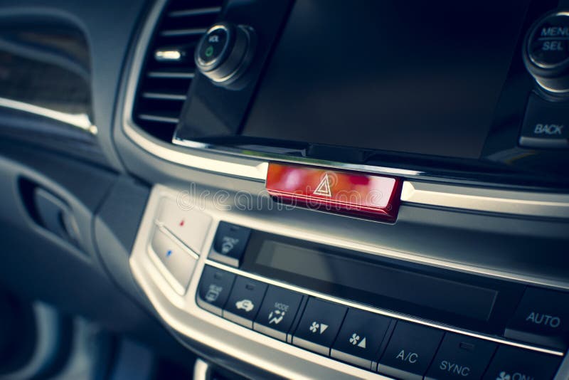 Car Emergency Light Button. Stock Image - Image of danger, concept ...