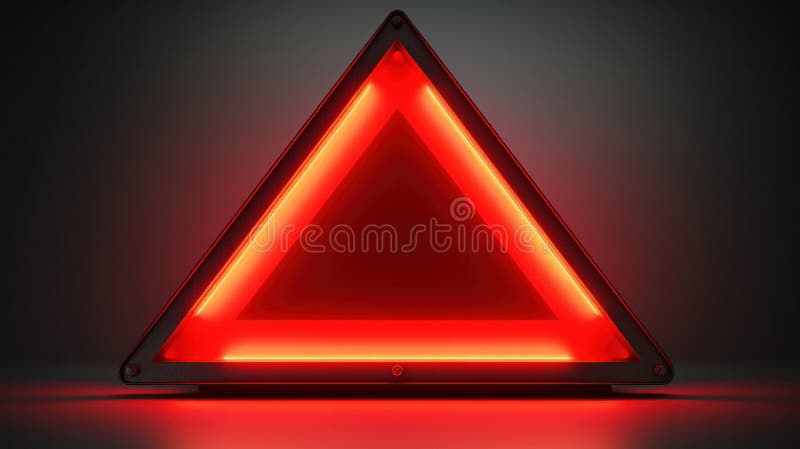Car Emergency Sign Triangular Studio Photo Stock Image - Image of path ...