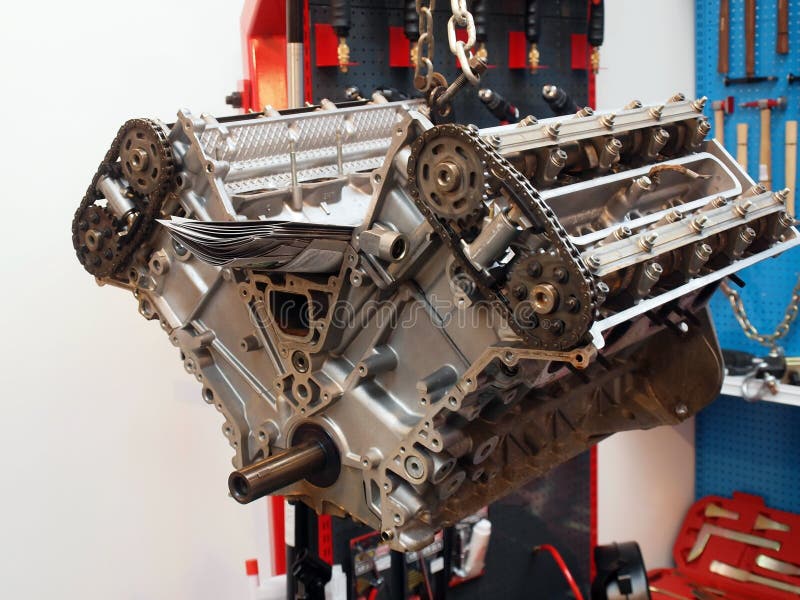 The car engine stock photo. Image of drive, metal, engineering - 19597882