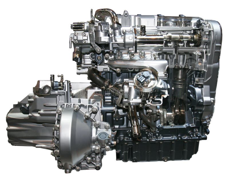 Small Petrol Engine Cutout, Motor Bike 50cc Stock Image - Image of ...