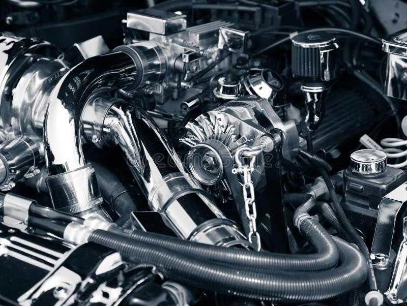 Car engine. stock image. Image of machine, contemporary - 23505363